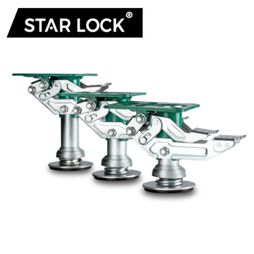 ขาล๊อคพื้น Star Lock สำหรับงานล๊อคพื้น แข็งแรงทนทาน ผลิตโดยทิเม้งลูกล้อ